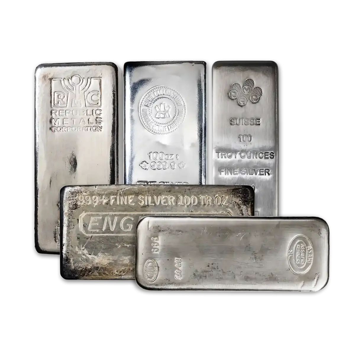 Buy 100 oz Silver Bars | Bullion.com