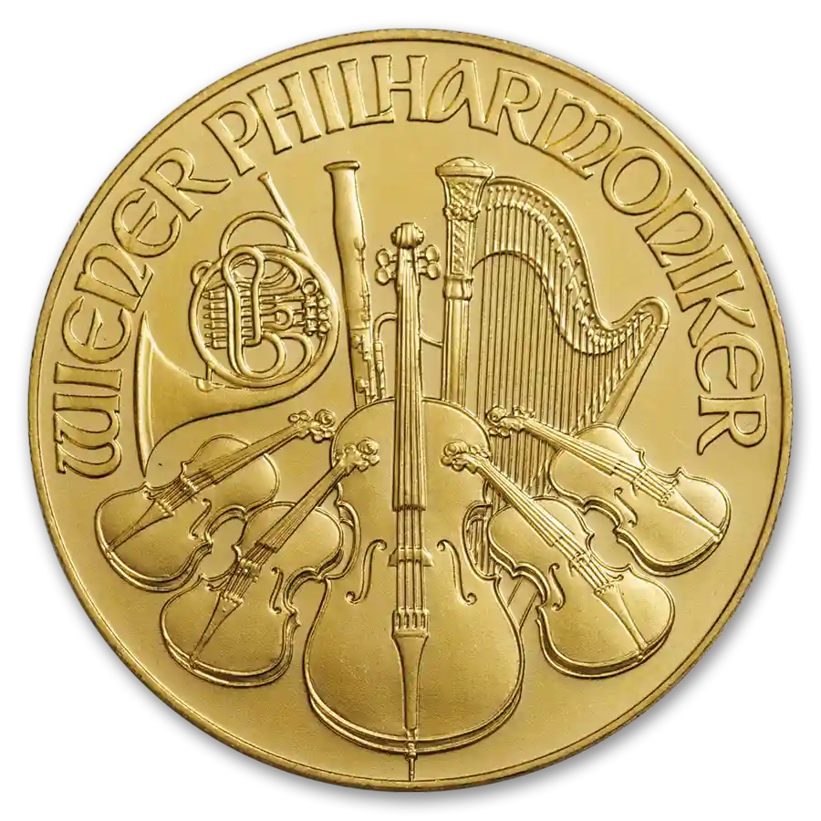 Buy 1 oz Austrian Gold Philharmonic Coin BU | Bullion.com