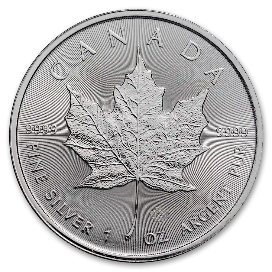 Buy 1 oz Canadian Silver Maple Leaf Coin BU | Bullion.com