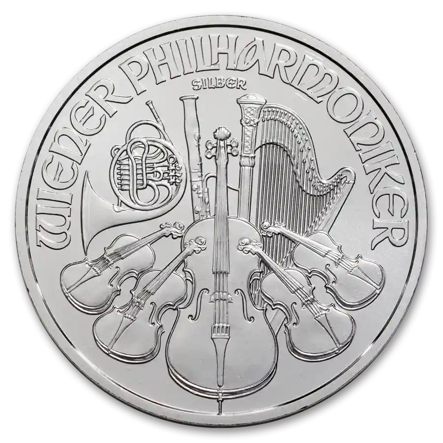 Buy 1 oz Austrian Silver Philharmonic Coin BU | Bullion.com
