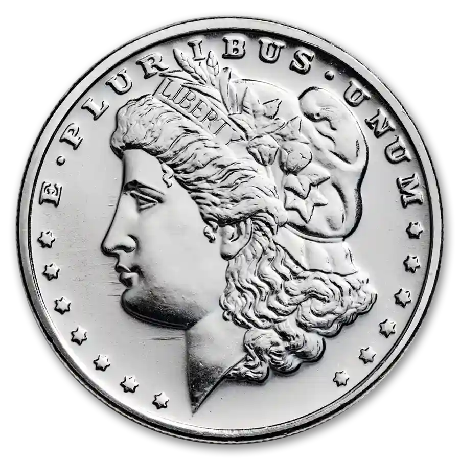 Buy 1 oz Silver Morgan Dollar Design Round | Bullion.com