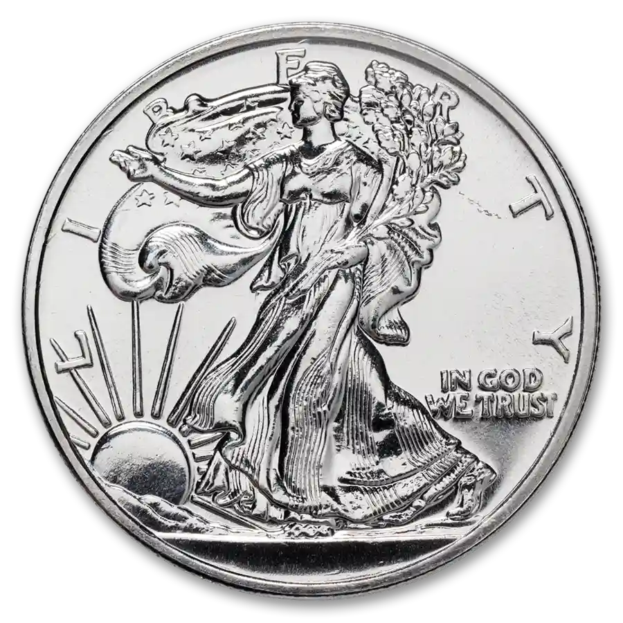 Buy 1 oz Silver Walking Liberty Design Round | Bullion.com