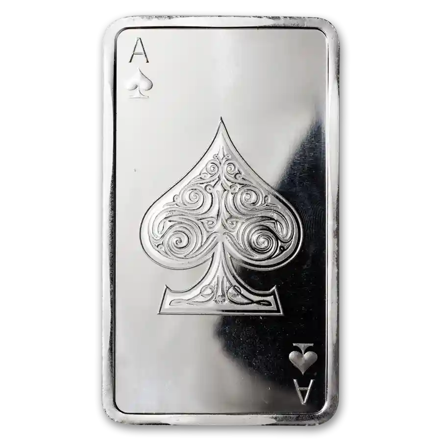 Buy 10 oz Silver Ace of Spades Bar | Bullion.com