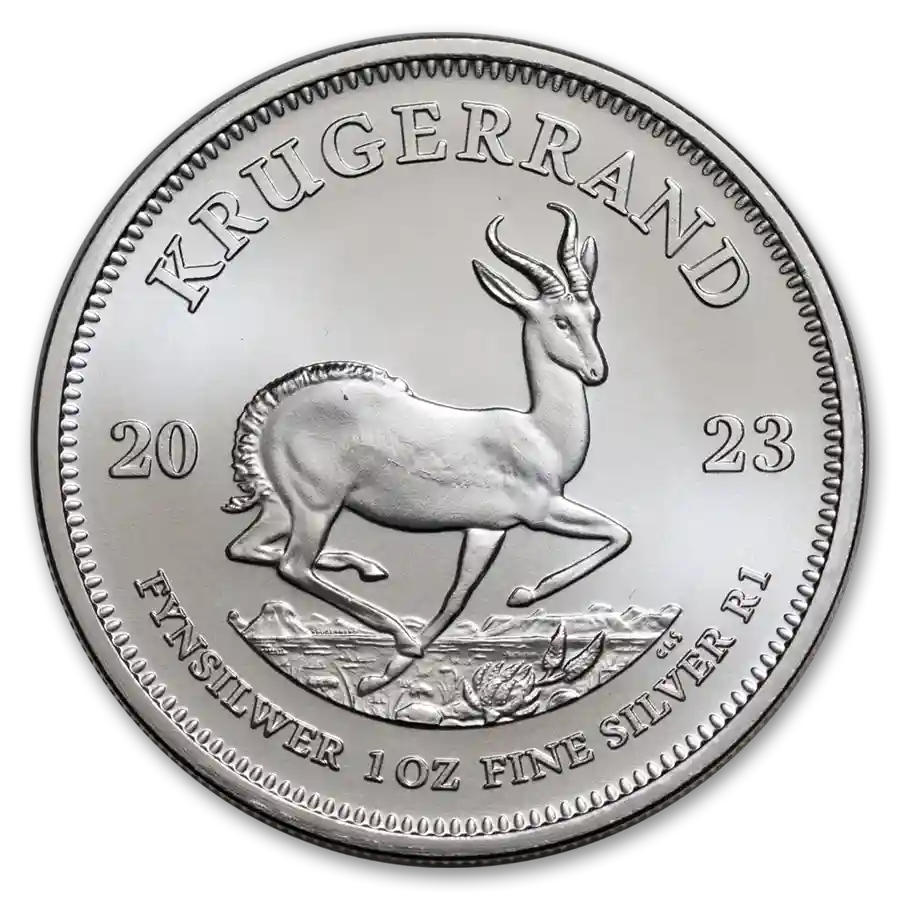 2023 1 oz South African Silver Krugerrand Coin | Bullion.com