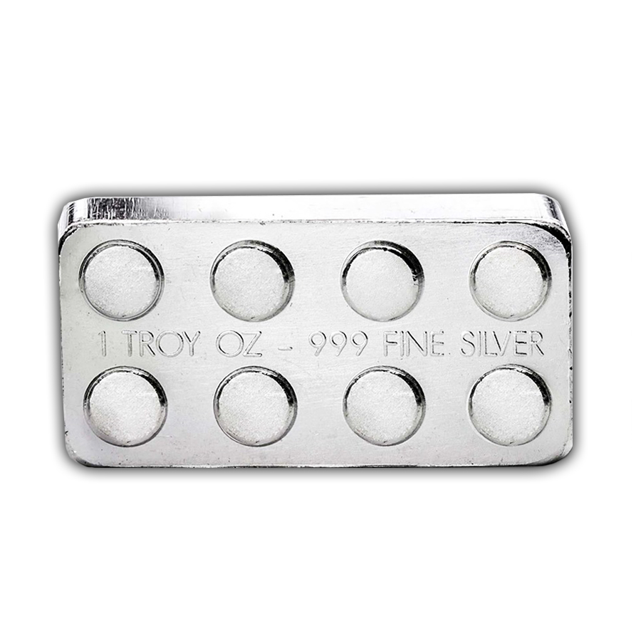 1 oz Silver Building Block Collectible Bar | Bullion.com