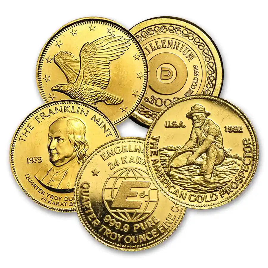 1/4 oz Gold Round - Random Design | Bullion.com