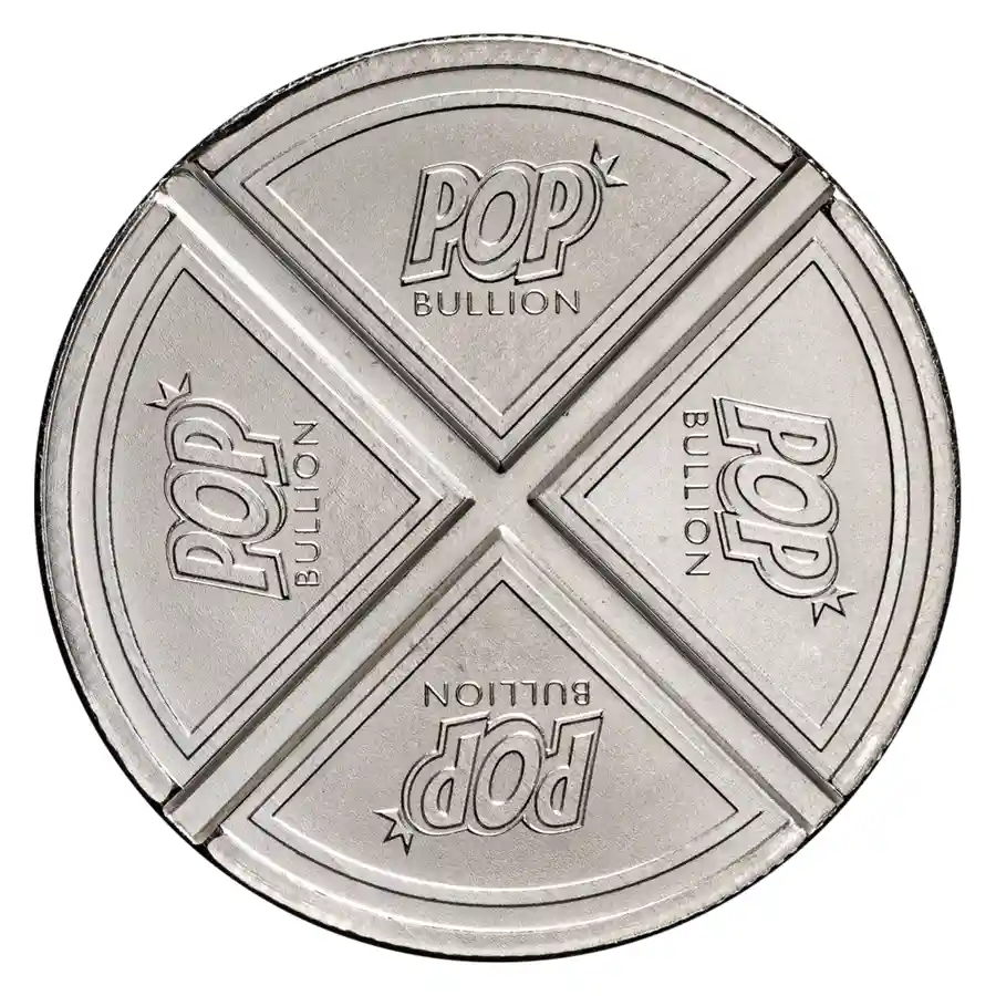 1 oz Silver Round - POP Bullion (Divisible Quarter Pieces) | Bullion.com