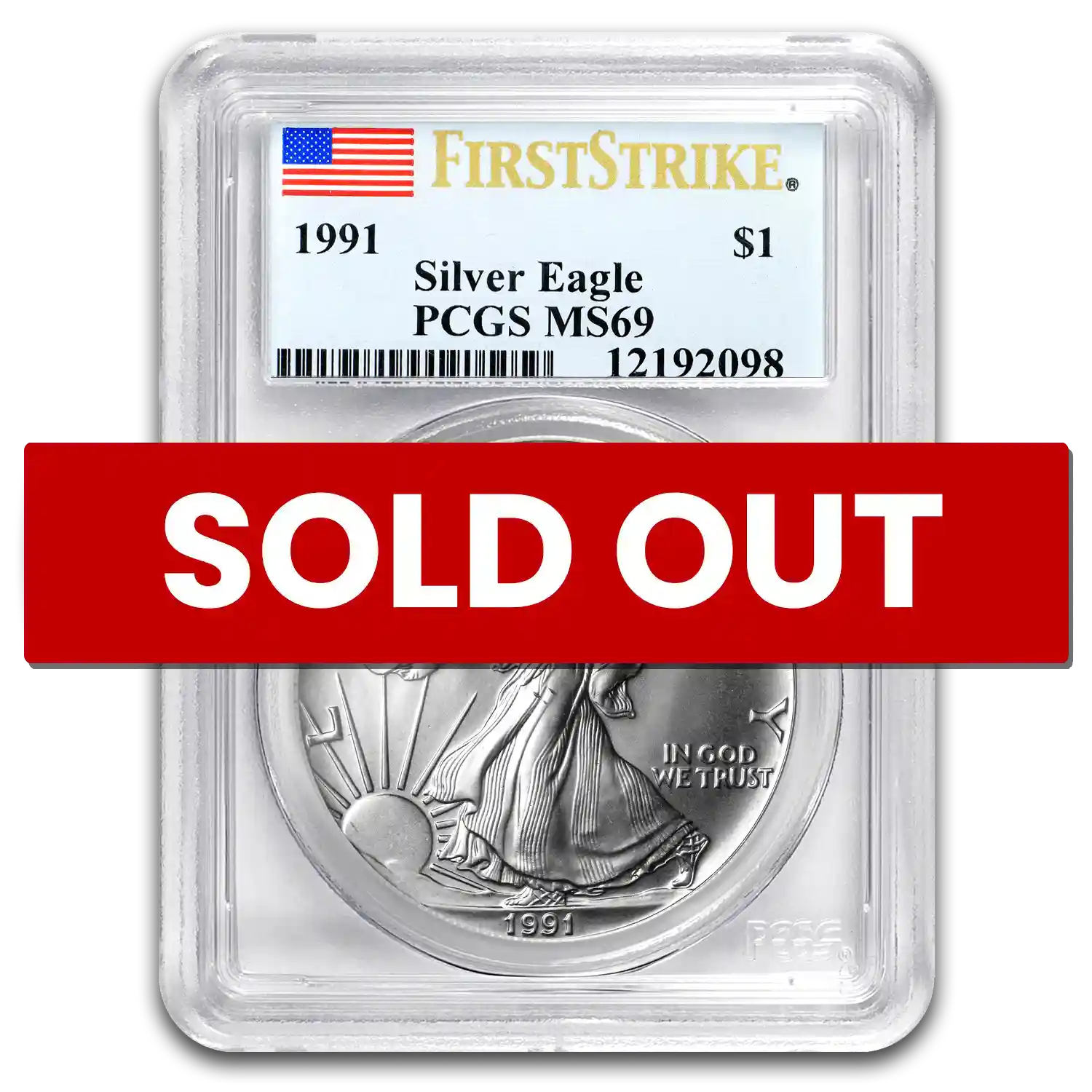 1991 American Silver Eagle MS-69 PCGS - FirstStrike® | Bullion.com