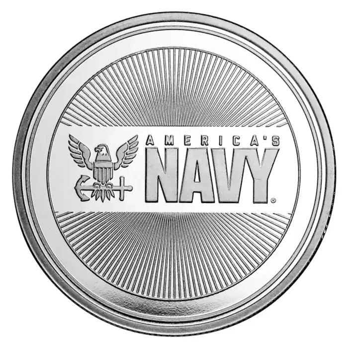 Buy 1 oz Silver Round - United States Navy Emblem | Bullion.com