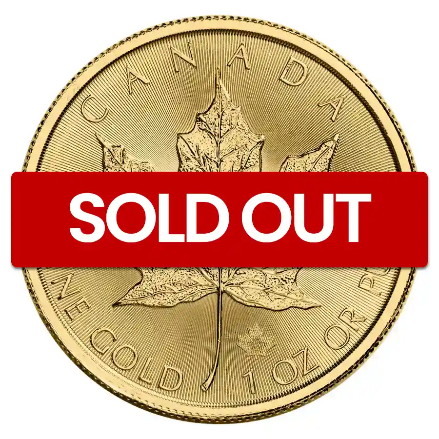 2022 1 oz Canadian Gold Maple Leaf Coin BU | Bullion.com