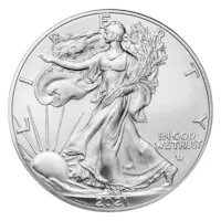 2021 American Silver Eagle (Type 2) MS-70 PCGS (FDI, Black Label ...